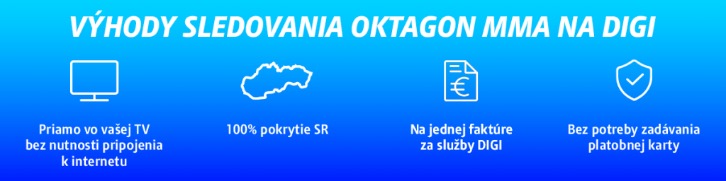 Sledujte OKTAGON MMA na Premier Sport 3 - DIGI SLOVAKIA