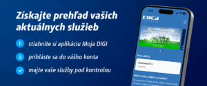 Spravujte svoje služby pohodlne s aplikáciou Moja DIGI - DIGI Slovakia