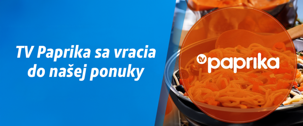 Obľúbený program TV Paprika opäť v ponuke DIGI - DIGI Slovakia